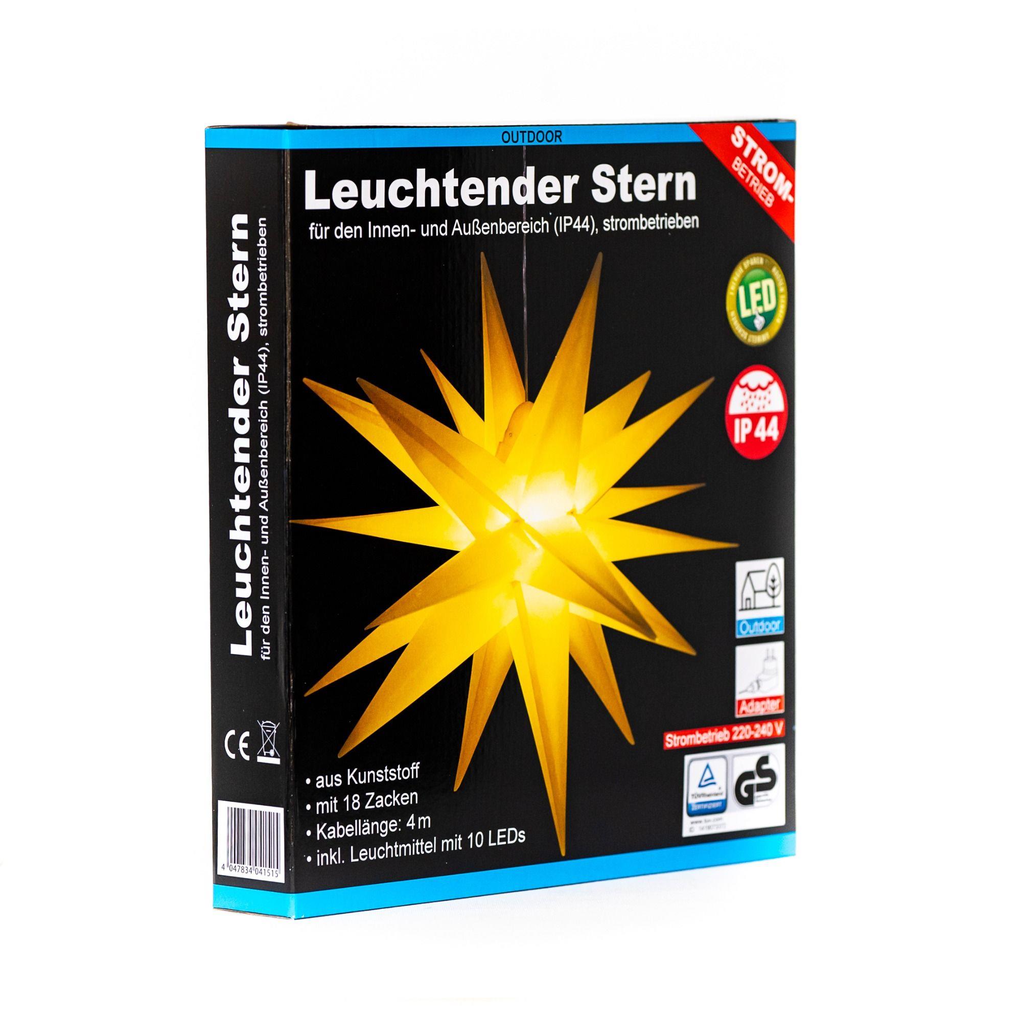 Stea luminoasa, Topcent, 50 cm, Galben - eMAG.ro