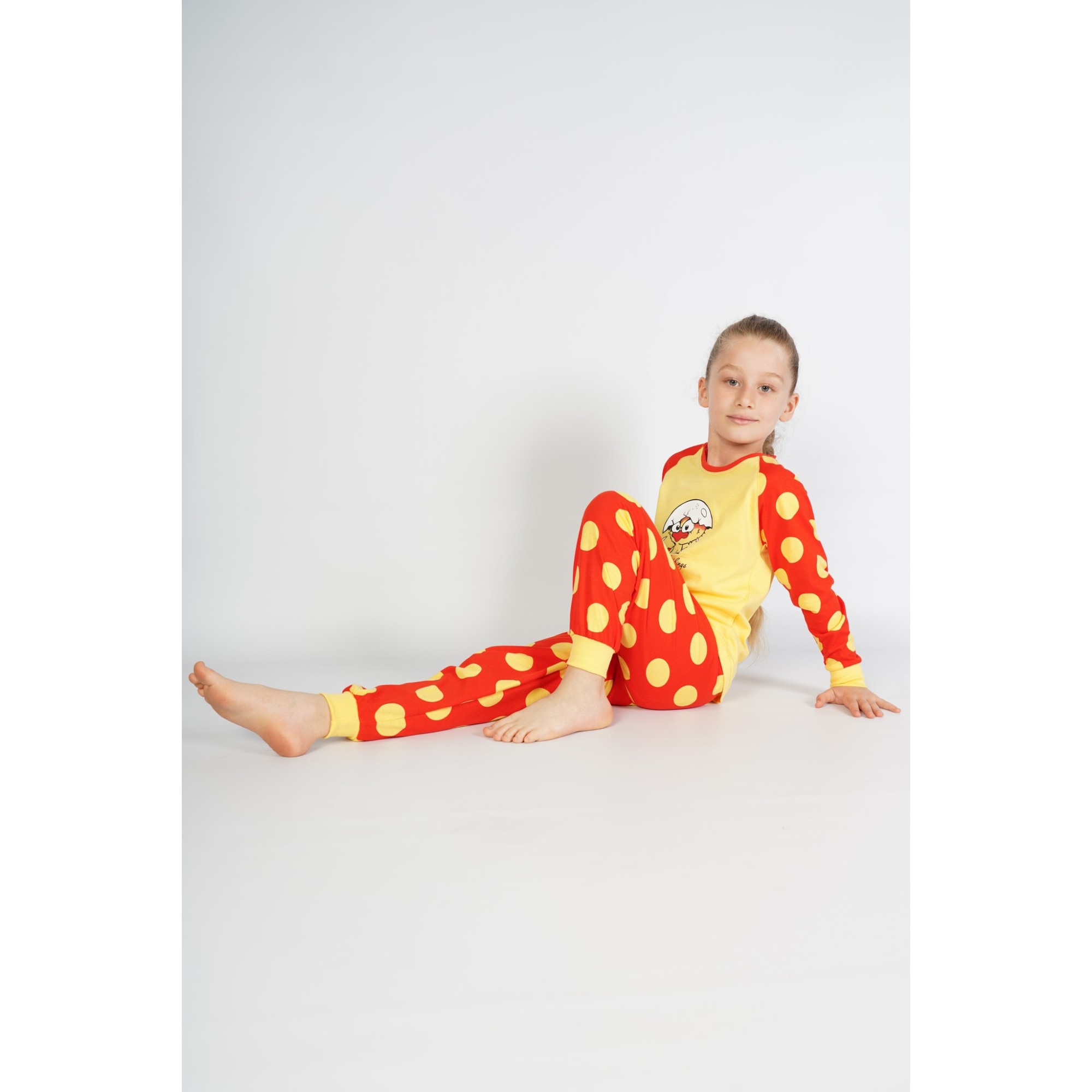 Gyerek pizsama, Vienetta, Model Young, Sárga, 3-4 éves - eMAG.hu