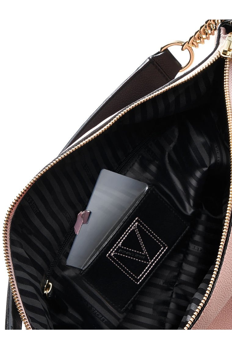 Geanta, Victoria's Secret, The Victoria Hobo, Blush Colorblock - eMAG.ro