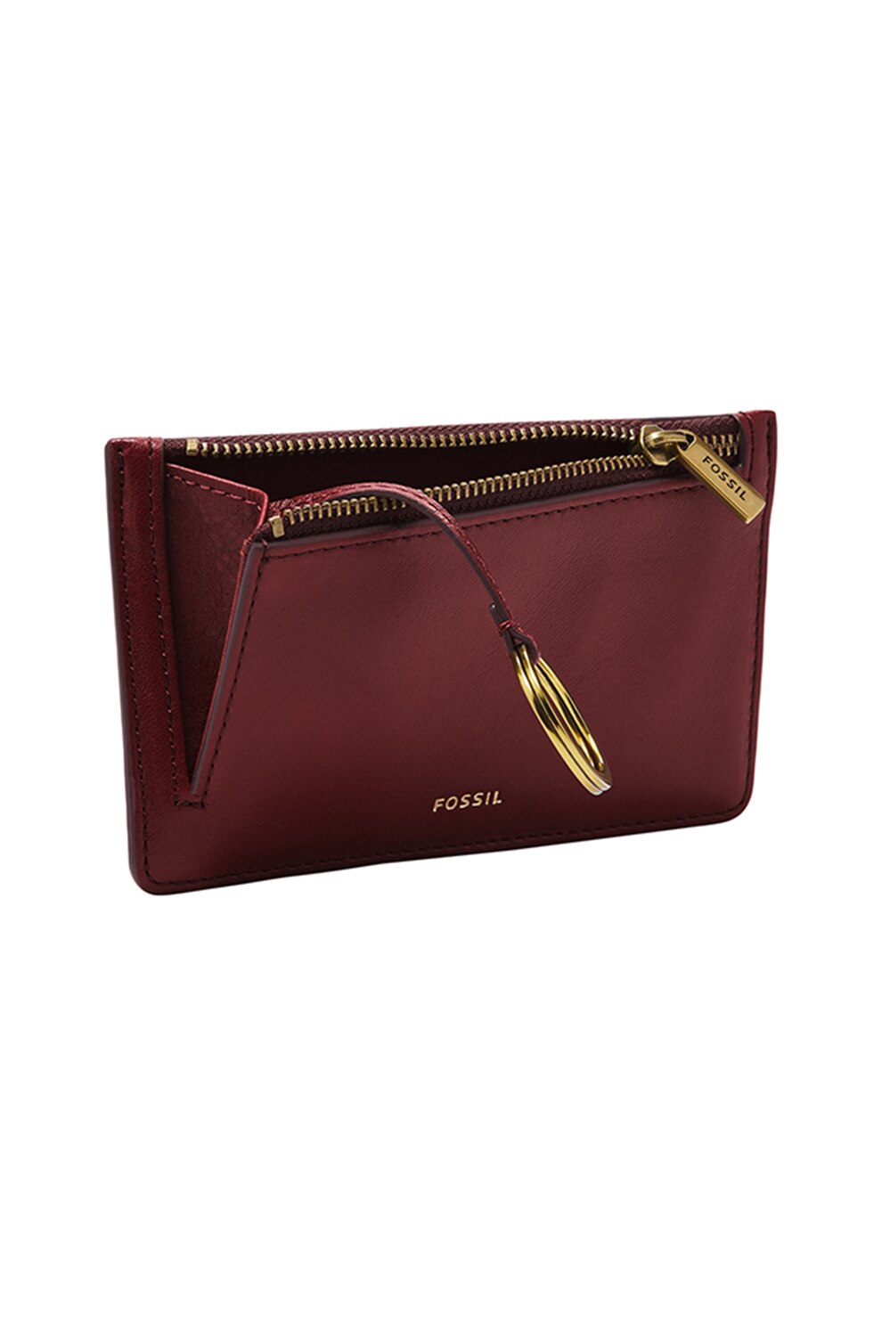 Fossil, Logan logós bőr kártyatartó, Barna - eMAG.hu