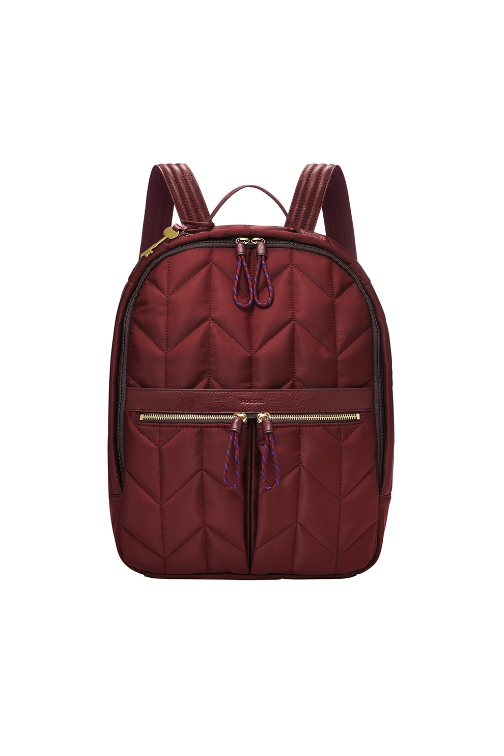 Fossil, Rucsac cu aspect matlasat Tess, Coniac - eMAG.ro