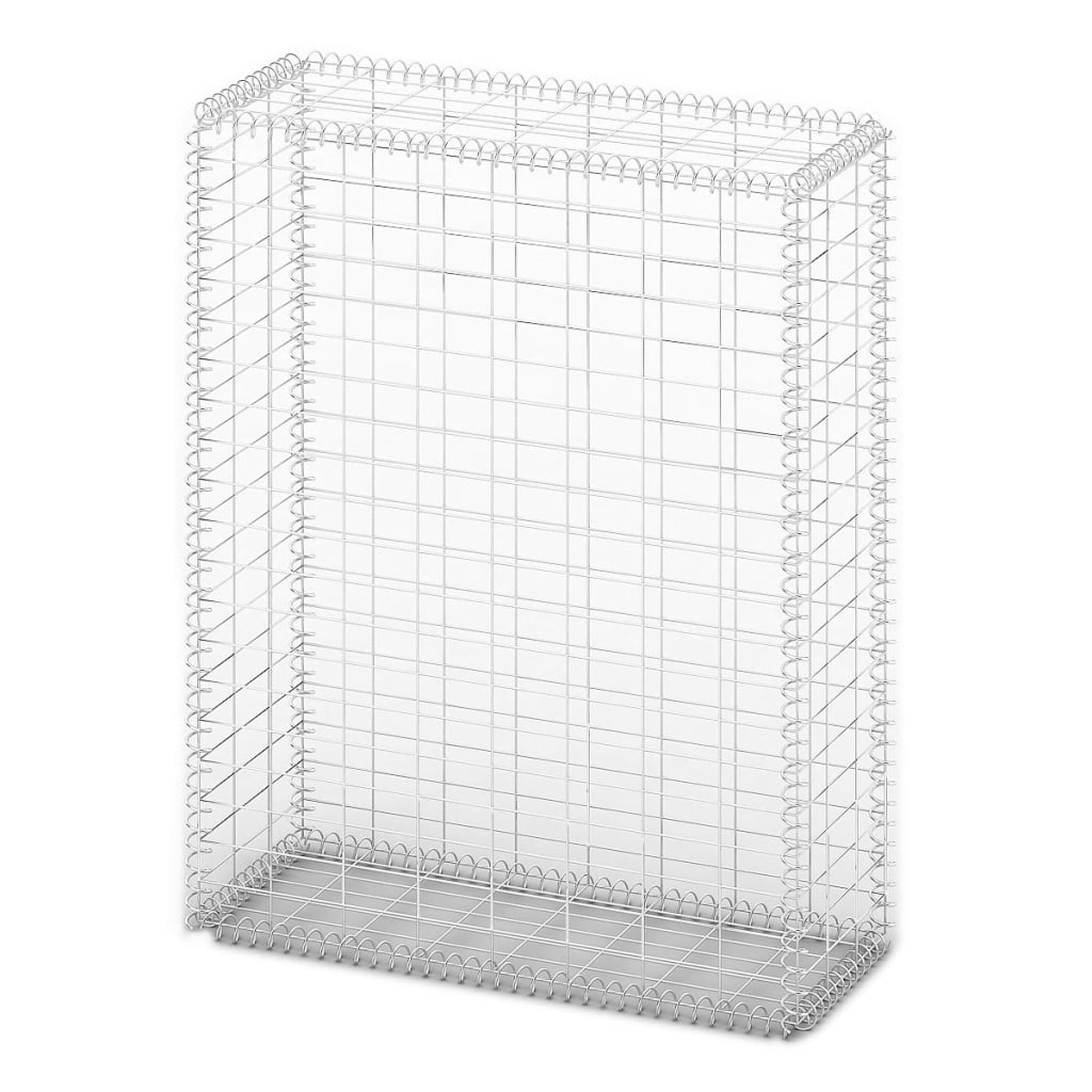 Cos gabion cu capace, sarma galvanizata, 100 x 80 x 30 cm - eMAG.ro