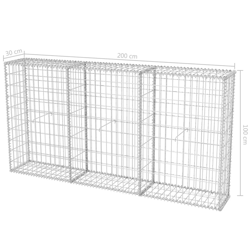 Cos gabion, 100 x 50 x 100 cm, otel galvanizat - eMAG.ro