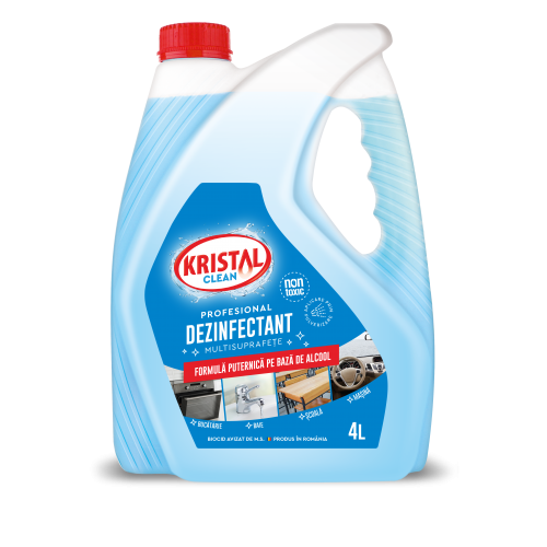 Solutie dezinfectanta suprafete Kristal Clean 4 litri - eMAG.ro