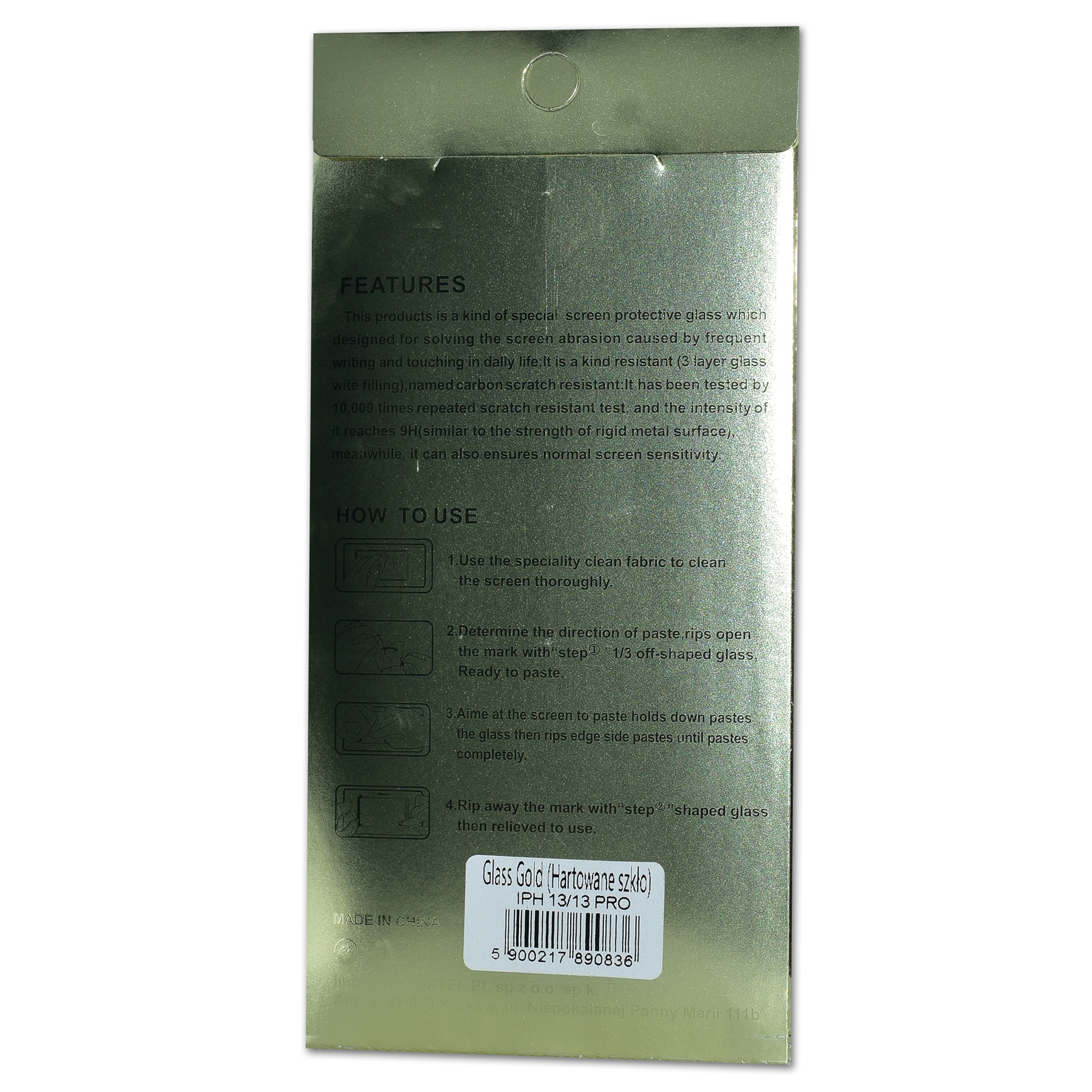 Folie de protectie pentru Apple iPhone 13 si iPhone 13 Pro din sticla ...