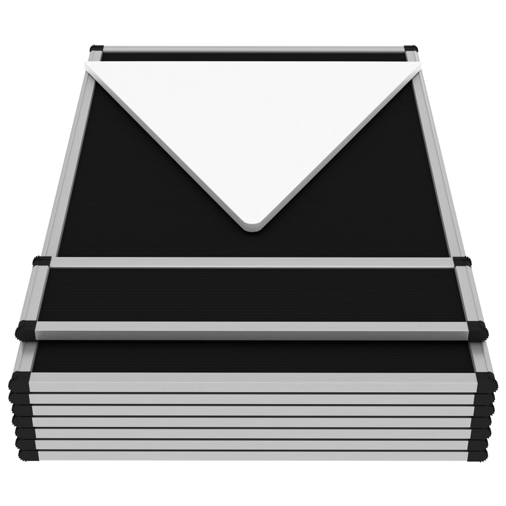 Perete de afisaj pliabil cu 8 panouri cu masa, negru, 181x200cm - eMAG.ro