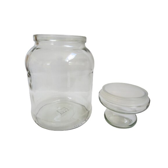 Set 9 borcane cu capac sticla si garnitura, 1,4 L, inaltime 21 CM - eMAG.ro