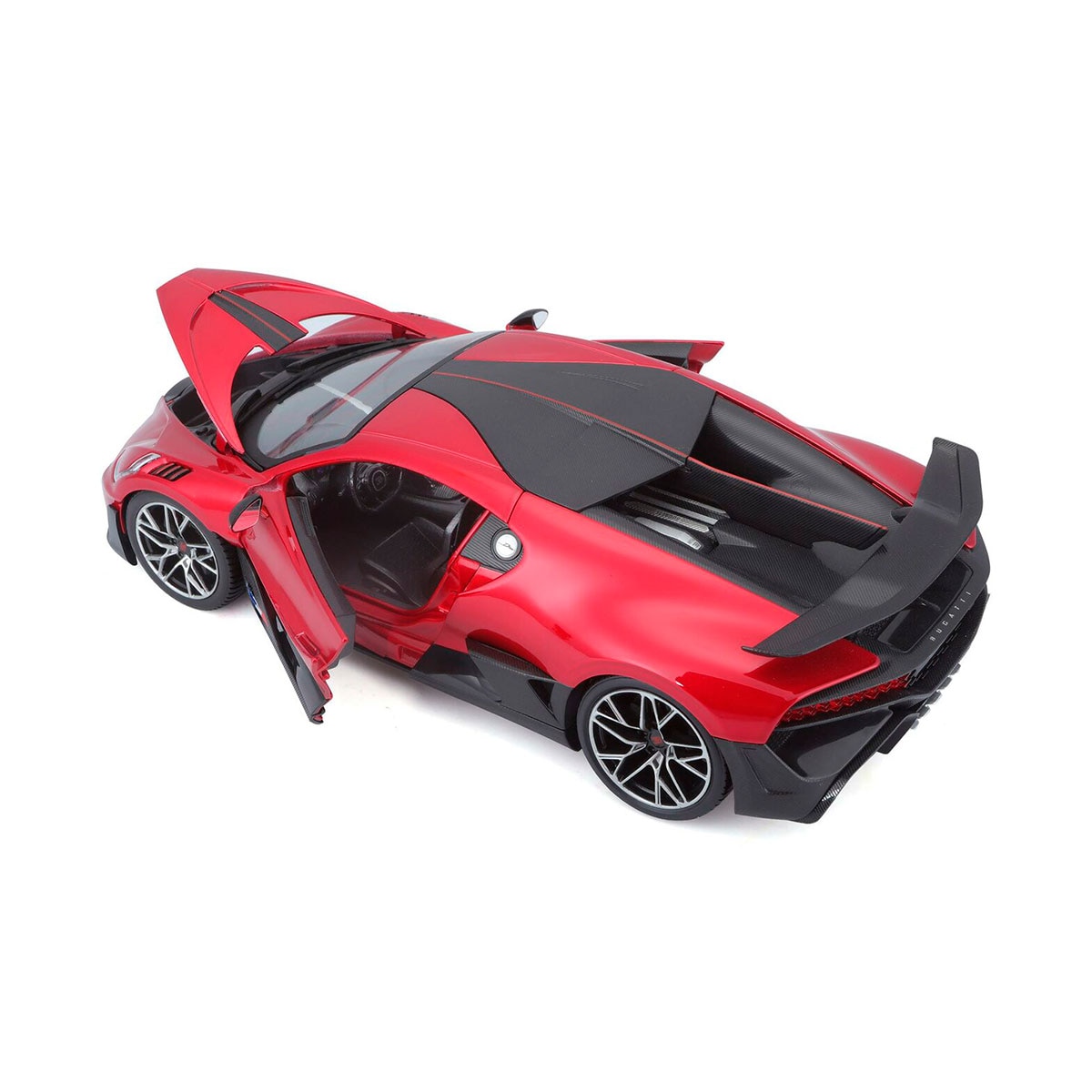 Macheta auto Bburago, Bugatti Divo, scara 1:18, rosu metalic - eMAG.ro