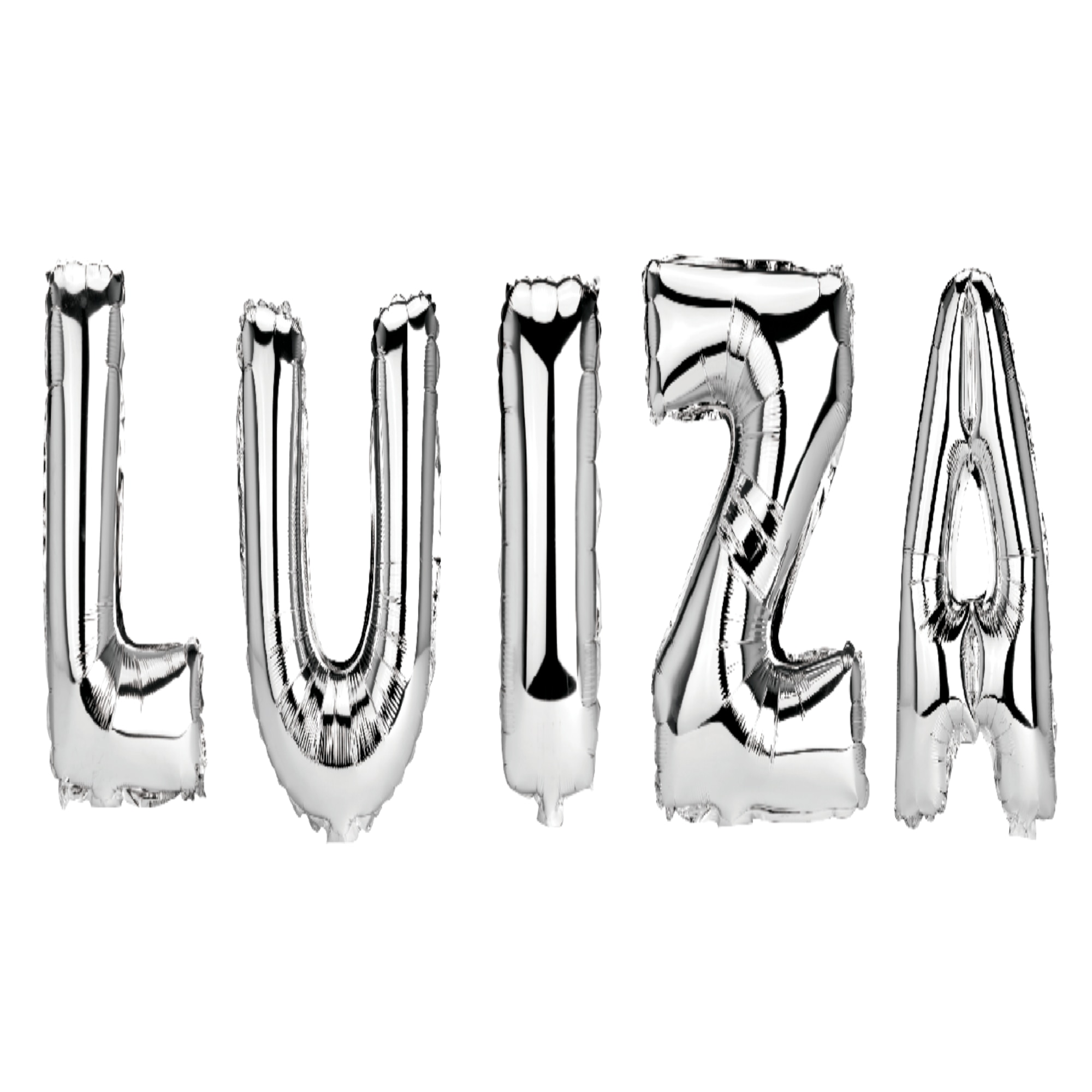 Luiza Name Letters ballon készlet, ezüst, 40 cm - eMAG.hu