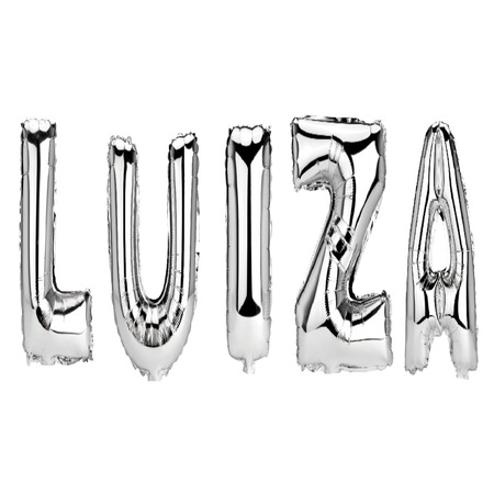 Luiza Name Letters ballon készlet, ezüst, 40 cm - eMAG.hu