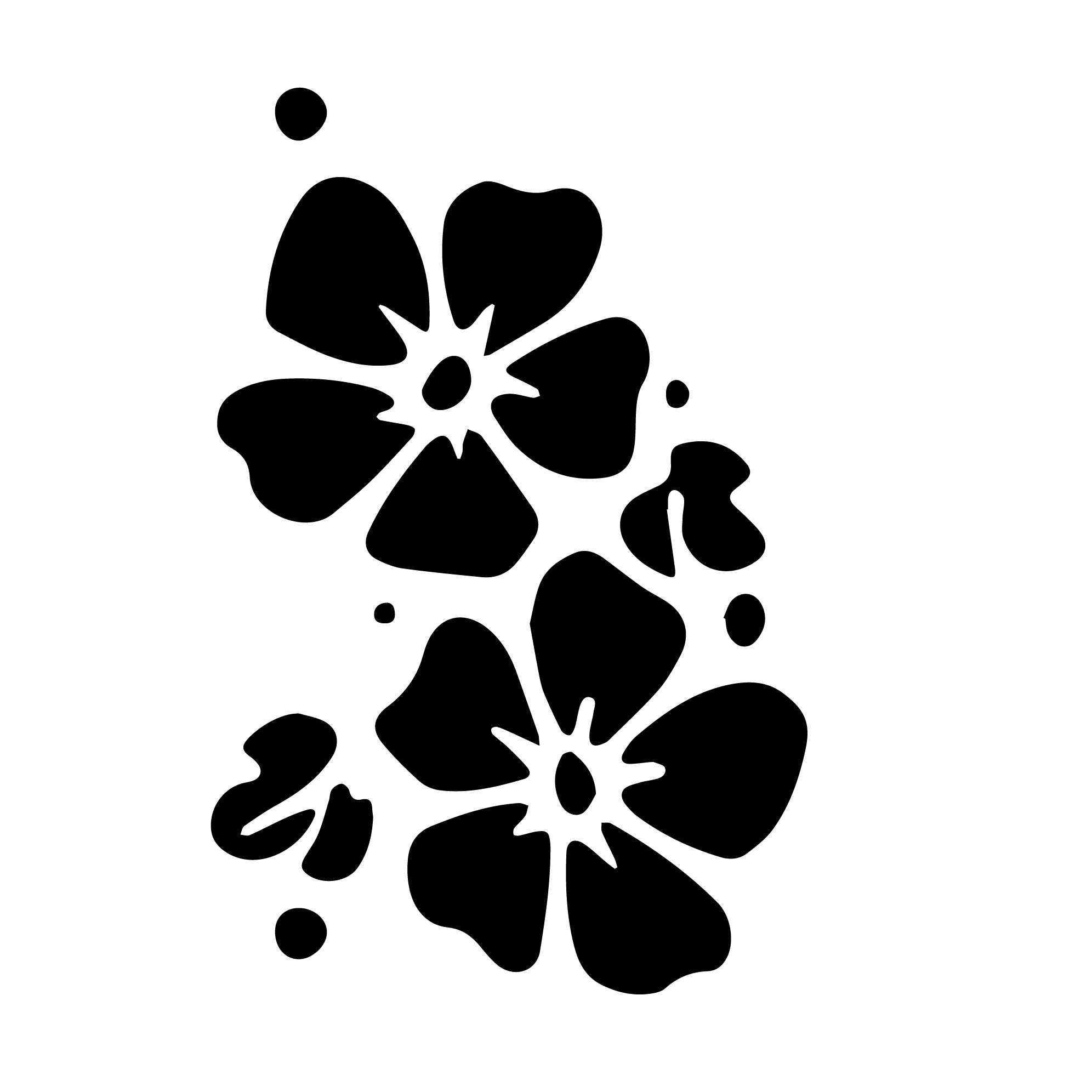 Sablon decorativ Nor Flower, A4, reutilizabil, plastic - eMAG.ro