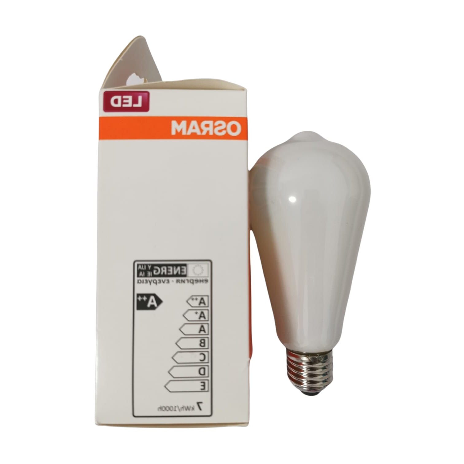 LED крушка Osram, 6.5W еквивалент на 55W, E27, 2700K топла светлина ...