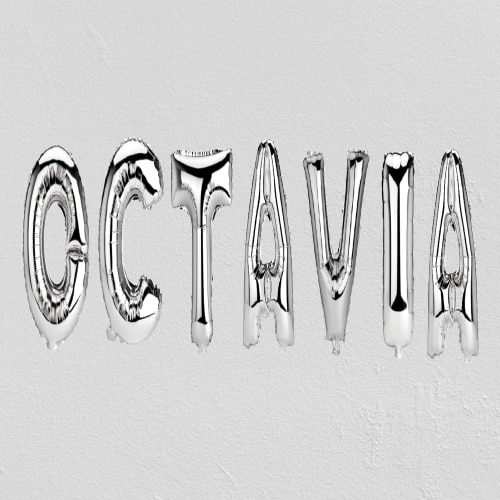 Комплект балони Octavia Name Letters, сребърен, 40 см - eMAG.bg