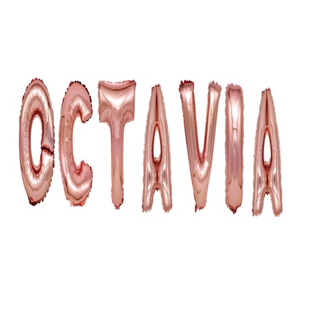 Комплект балони Octavia Name Letters, розово злато, 40 см - eMAG.bg