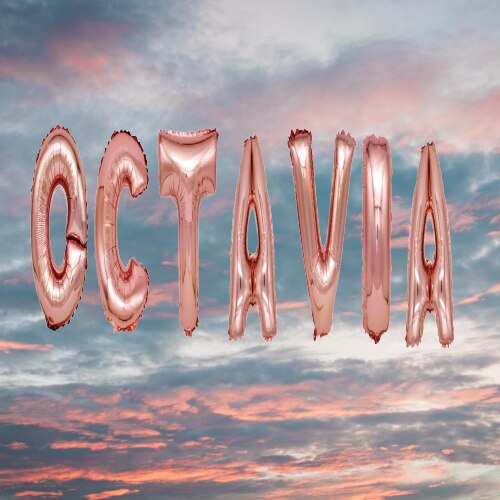 Комплект балони Octavia Name Letters, розово злато, 40 см - eMAG.bg
