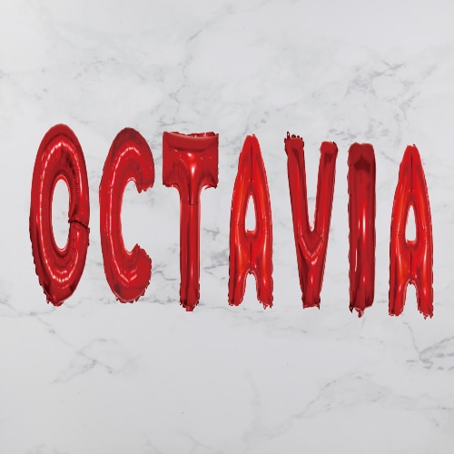 Комплект балони Octavia Name Letters, червен, 40 см - eMAG.bg
