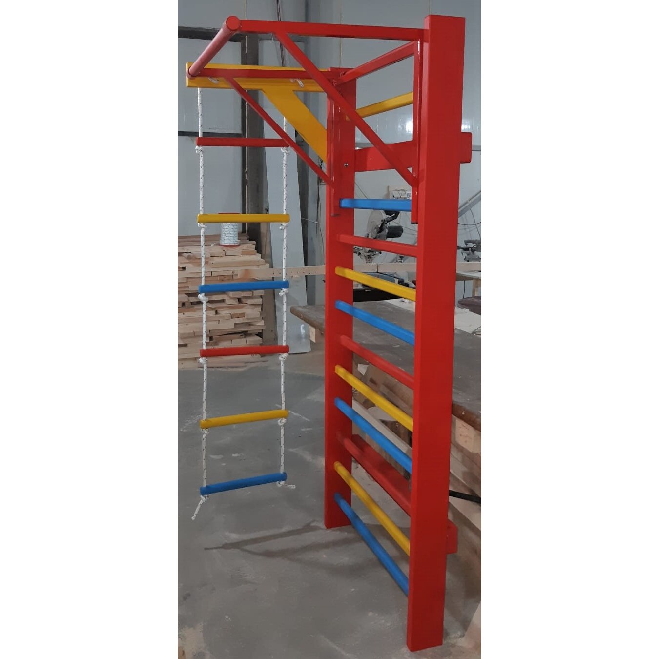 Spalier Gimnastica Multifunctional, Colorat, 230x80 cm, 14 bare ...