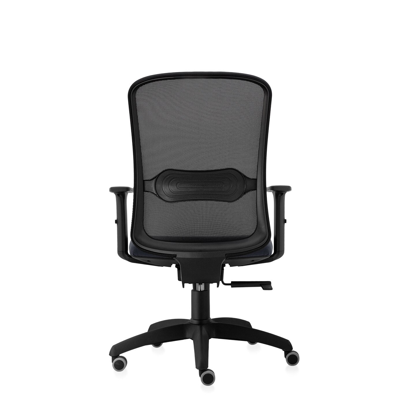 Scaun ergonomic de birou TRAFFIC CHAIRS STAR ECO, mesh negru, tapiterie ...