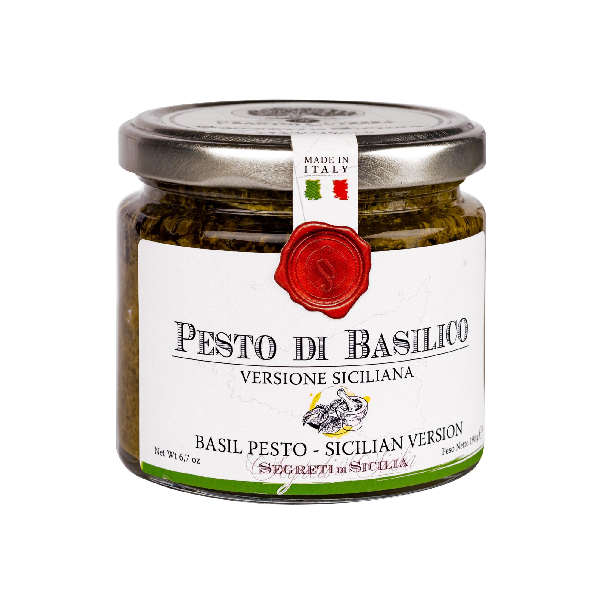 Pesto de busuioc, varianta siciliana, Frantoi Cutrera, 212ml - eMAG.ro