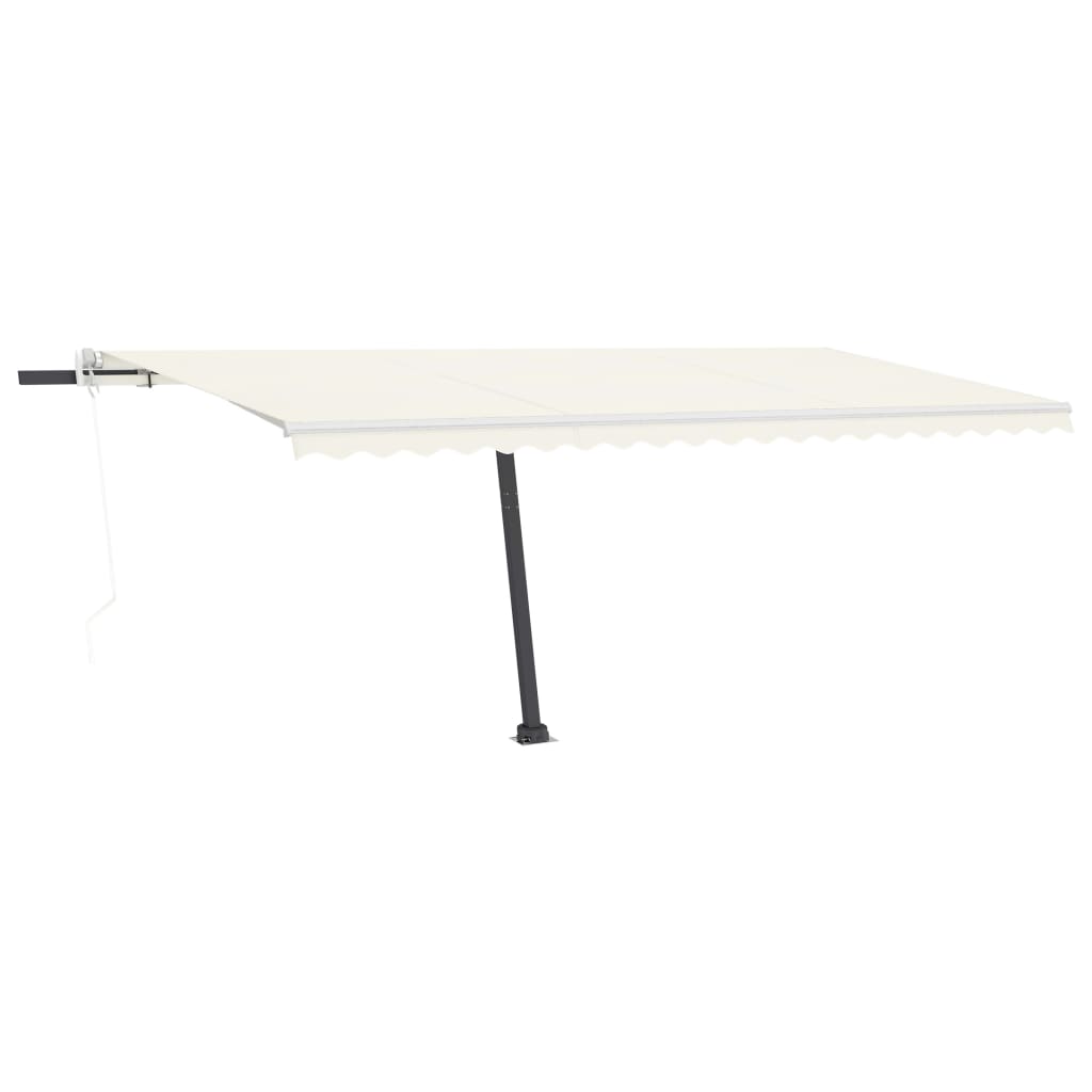 Copertina retractabila vidaXL, Aluminiu, 300 x 250 cm, Crem, 42.52 kg ...