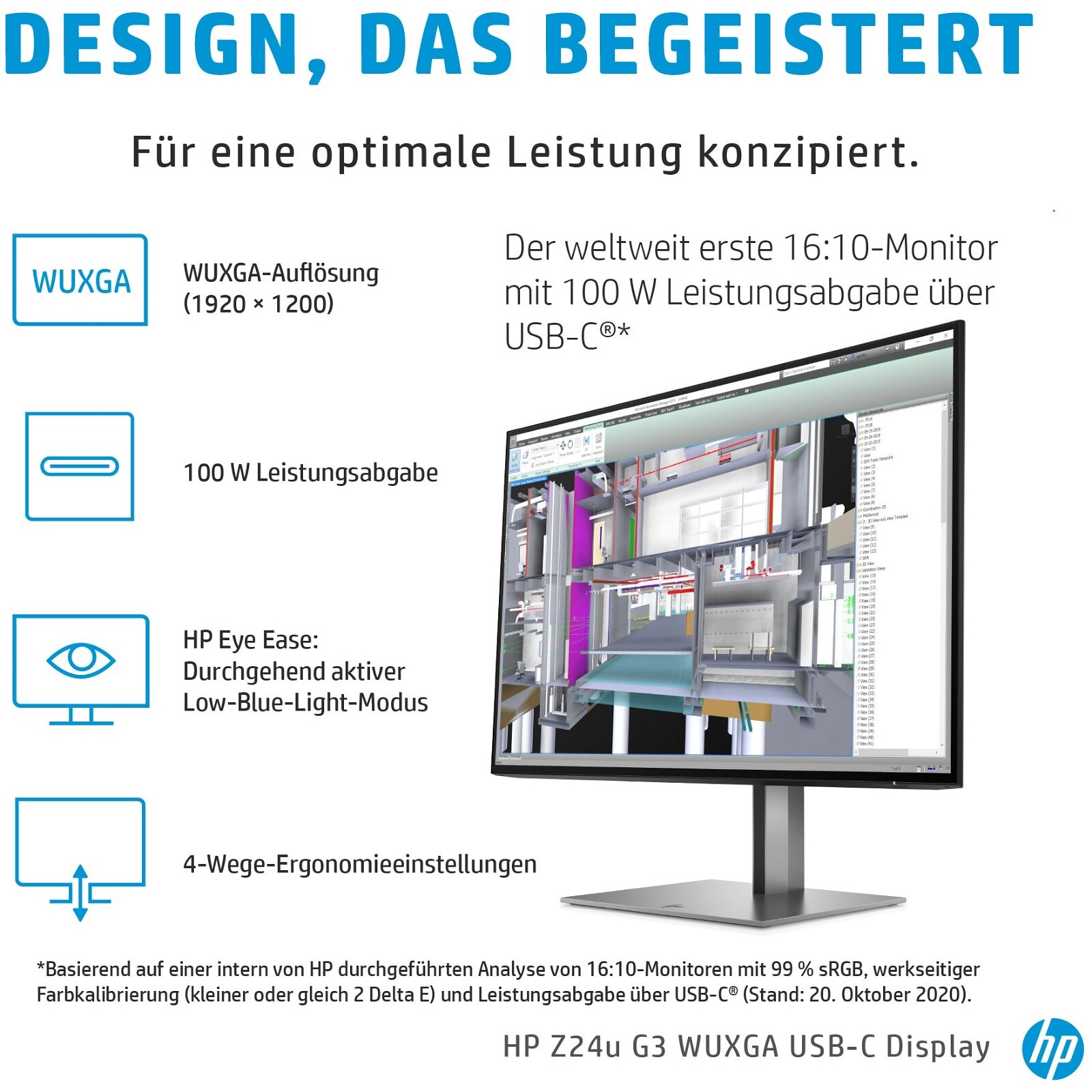 HP Z24u G3 IPS LED, Monitor - eMAG.hu