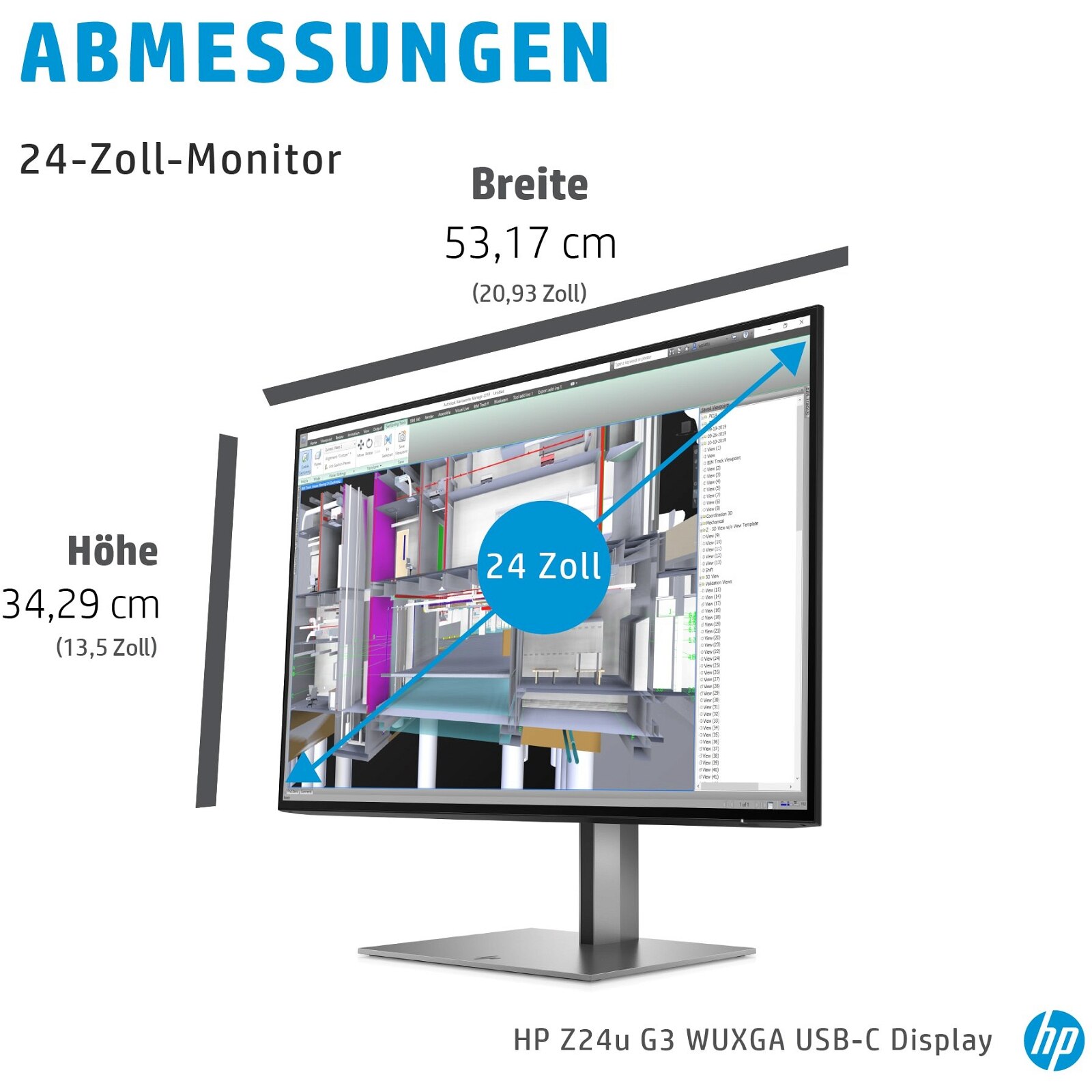 HP Z24u G3 IPS LED, Monitor - eMAG.hu