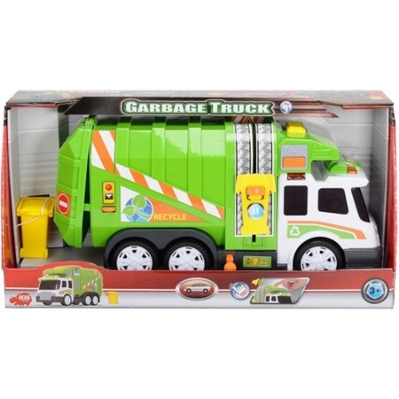 Masina de gunoi cu sunete si lumini-Dickie Toys 8357V, Verde - eMAG.ro