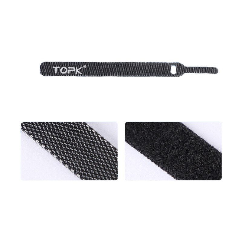 Set Coliere Velcro Reutilizabile pentru Organizare Cabluri, 10 coliere ...