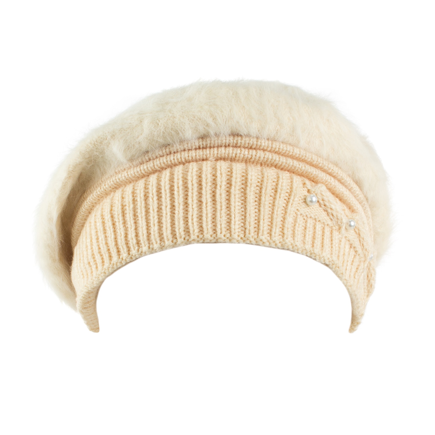 Pami Női barett sapka, gyapjú, krém - eMAG.hu