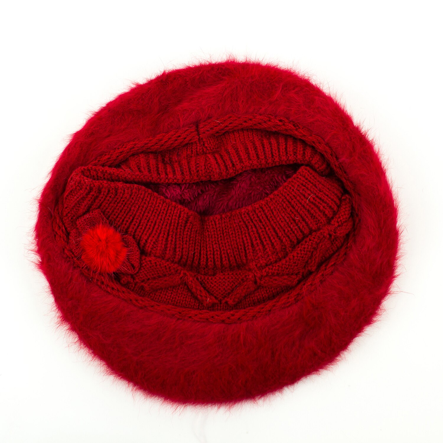 Bereta dama din lana Pami, C-D621-275, Rosu - eMAG.ro