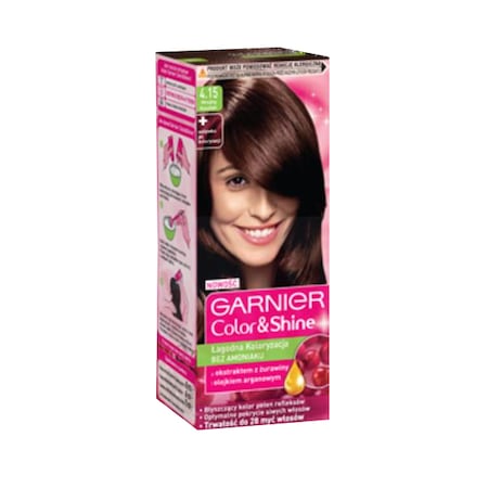 Vopsea de par Garnier Color & Shine 4.15 Maron Arctic - eMAG.ro