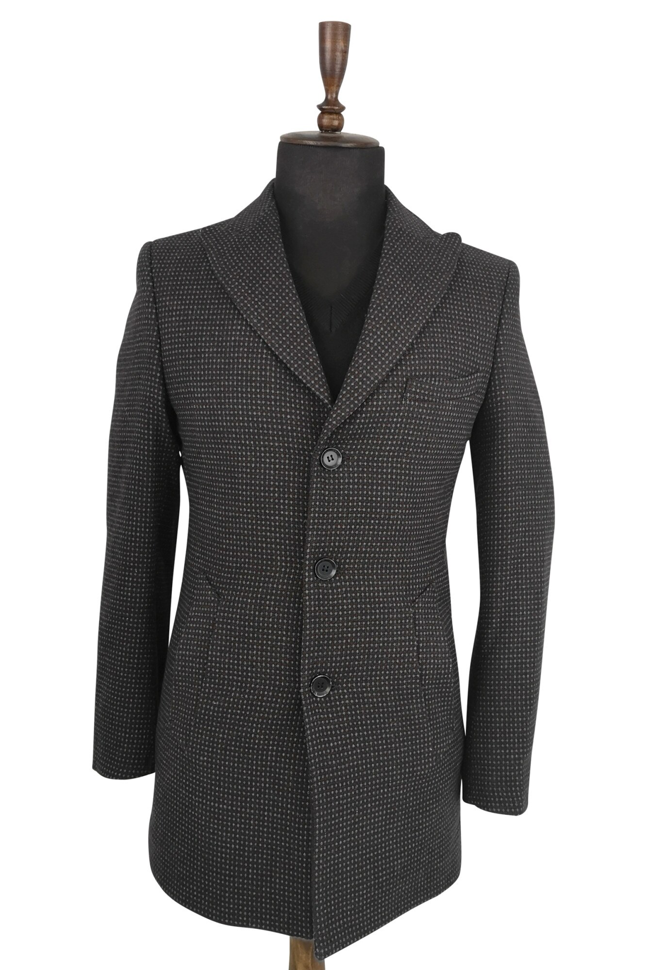 Palton barbati slim fit gri Seth 50 EU - eMAG.ro