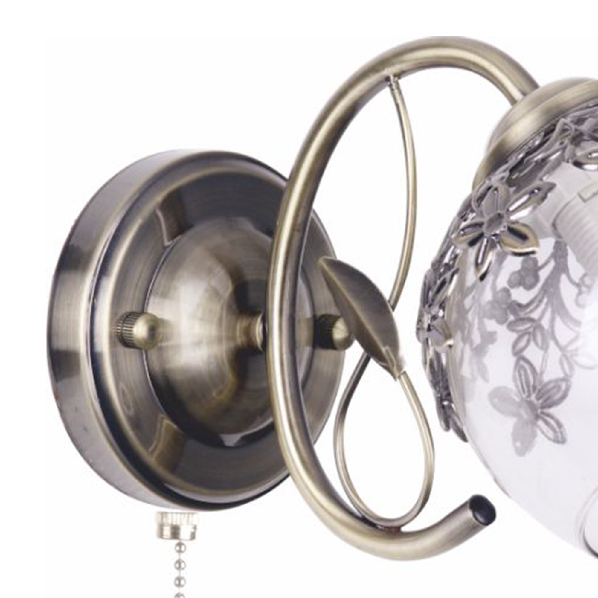 Aplica Desert, 1 x E27, 40 W, bronz/alb transparent - eMAG.ro