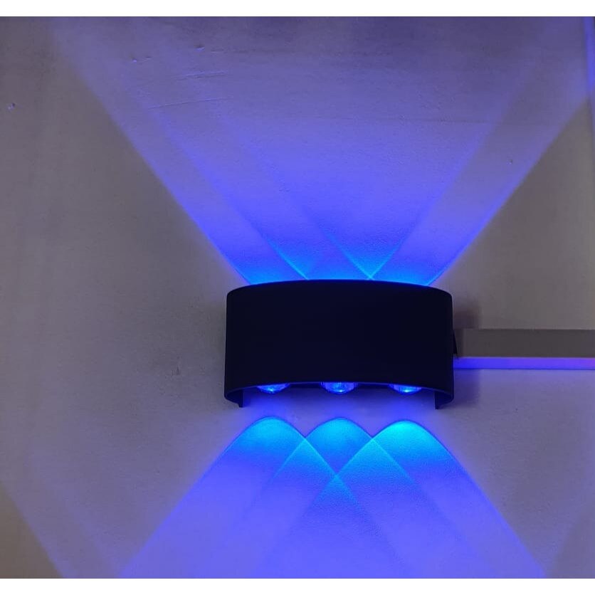 Aplica led 6W, 3W+3W, RGB cu telecomanda, exterior, IP65 - eMAG.ro