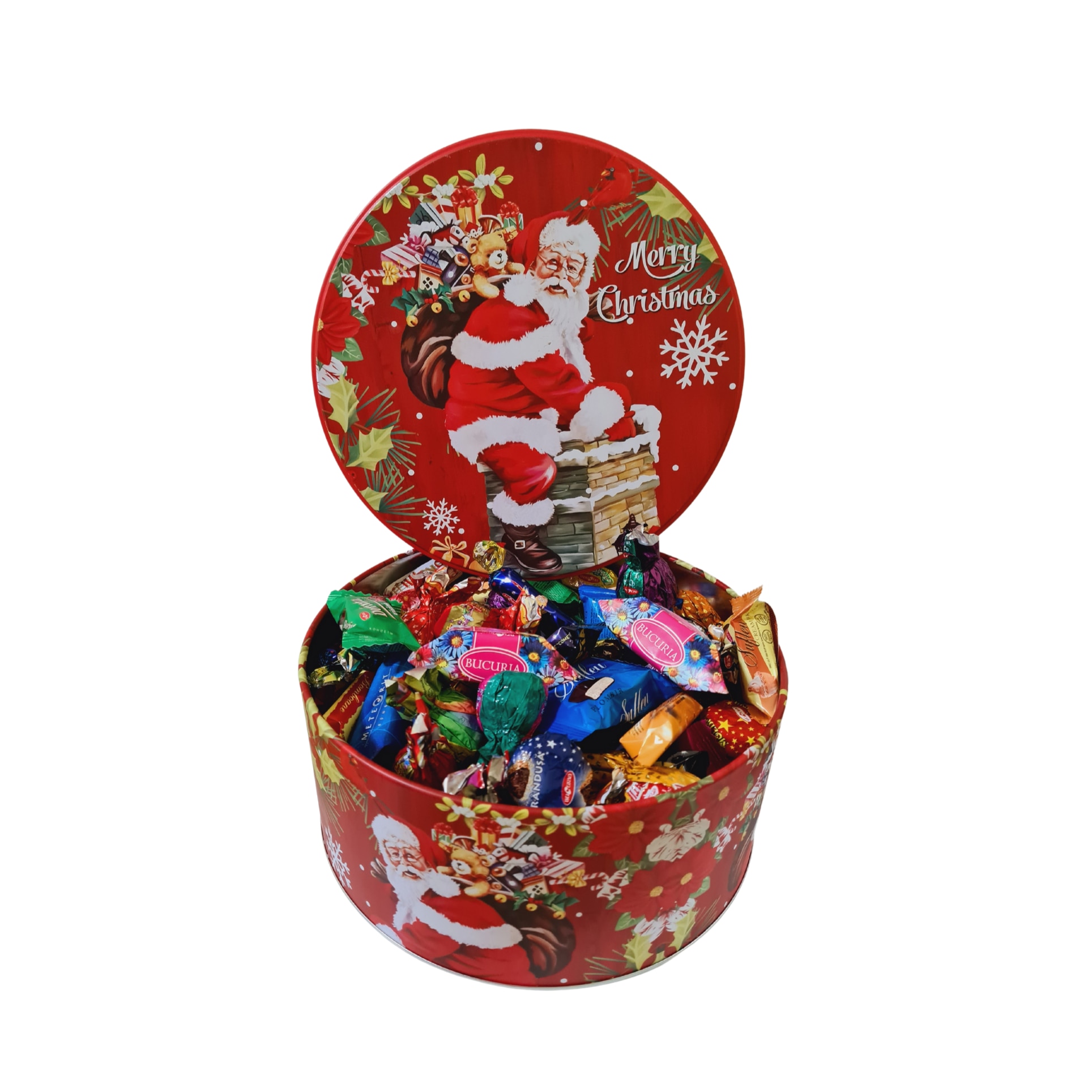 Cutie cadou cu mix de bomboane Bucuria, cu motive de iarna - eMAG.ro