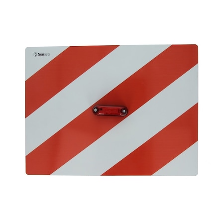 Tablita placa reflectorizanta avertizare/informare cu LED rosu 40x30 cm ...