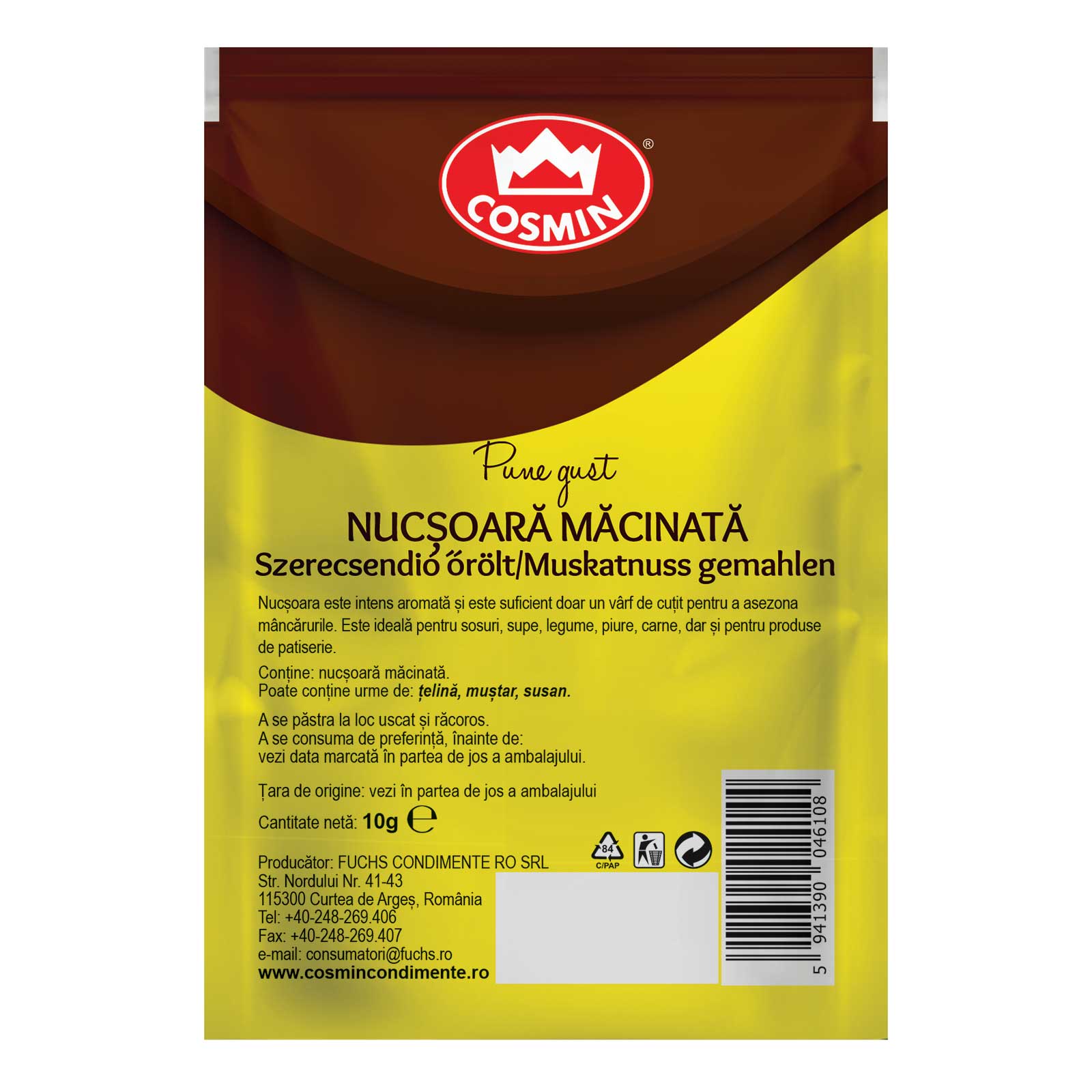 Nucsoara macinata, 10 g, Cosmin - eMAG.ro