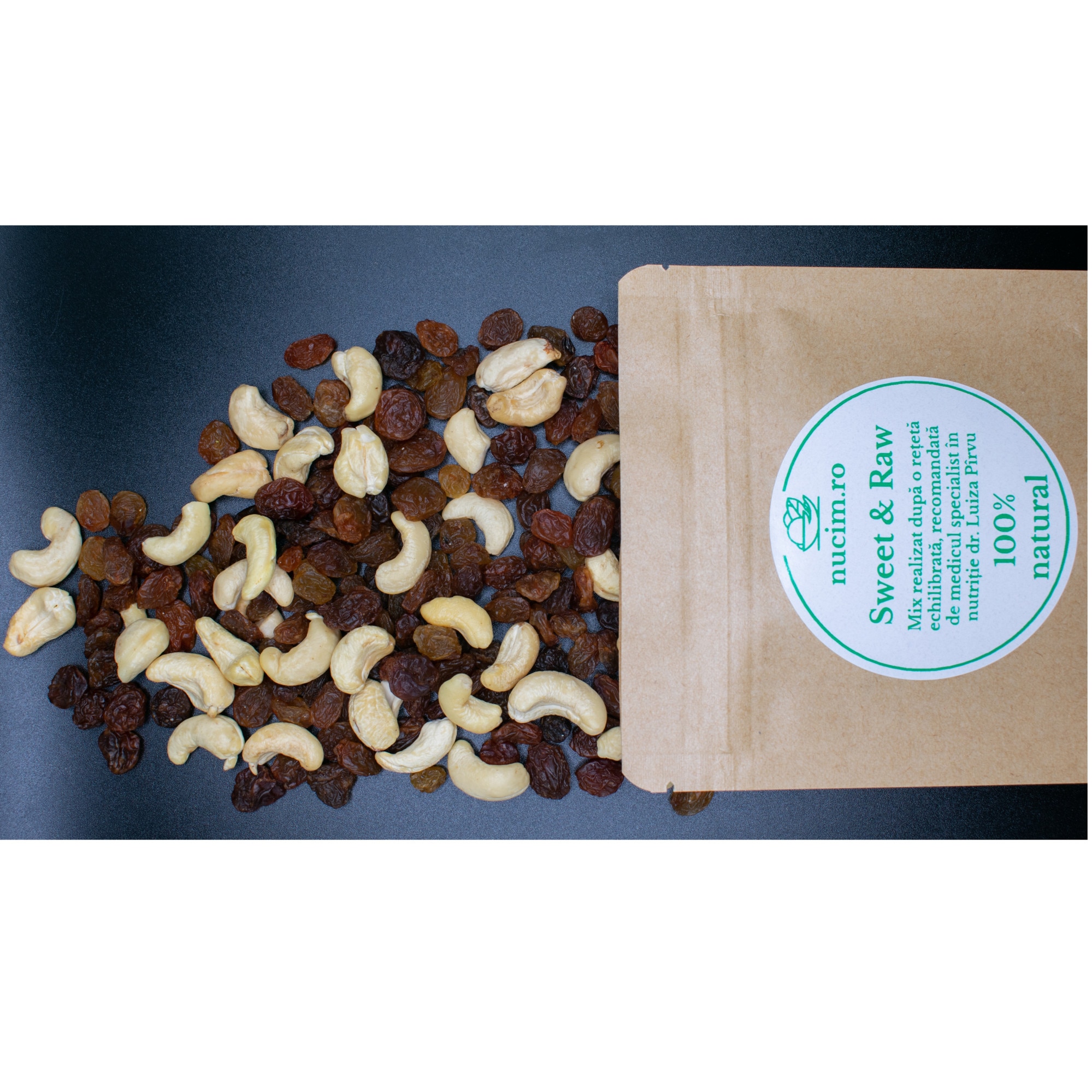 Mix Sweet & raw snack - gustare sanatoasa cu stafide si caju, nucim ...