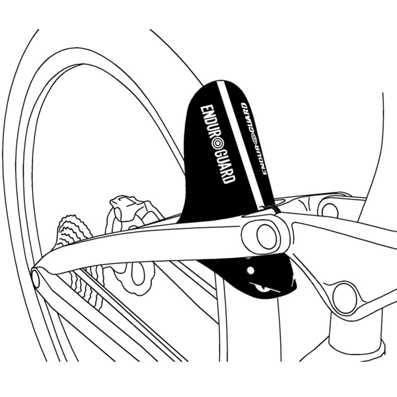 Преден или Заден Калник, Burgtec BMG Mudguard, Черен/ Жълт - eMAG.bg