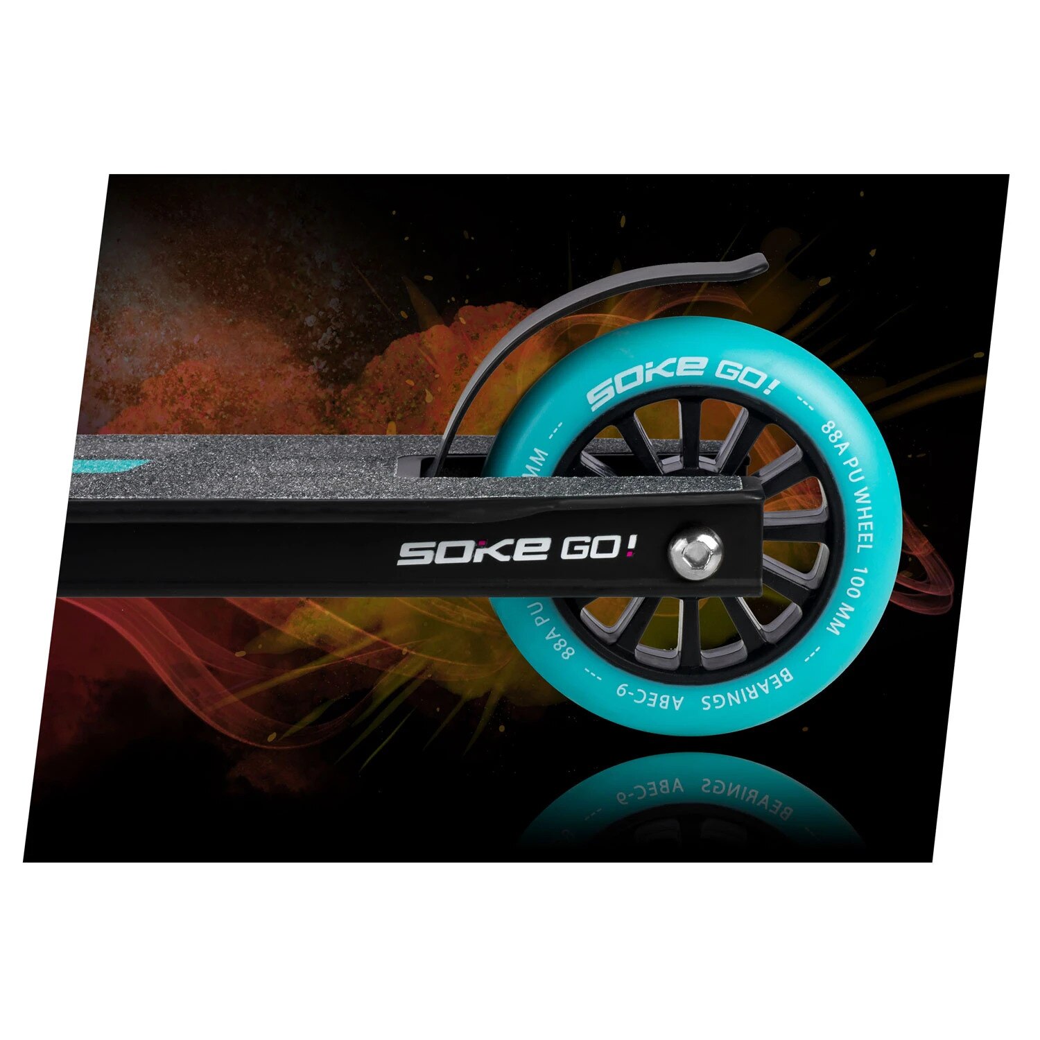 Trotineta Soke GO, cadru si ghidon cu structura rezistenta, orange ...