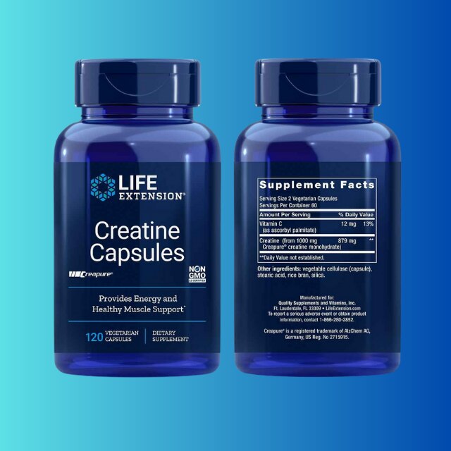 Creatine Capsules, Life Extension, 120 capsule - eMAG.ro