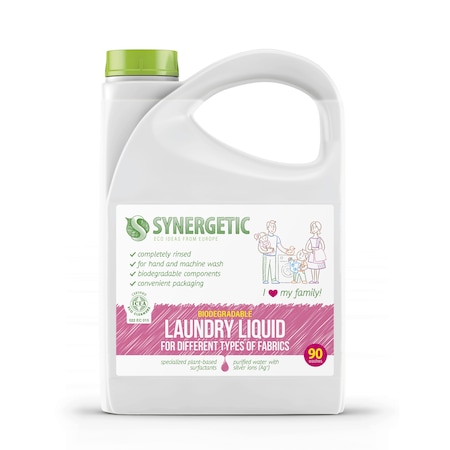 Detergent lichid de rufe biodegradabil Synergetic, universal, 2,75L, 90 ...