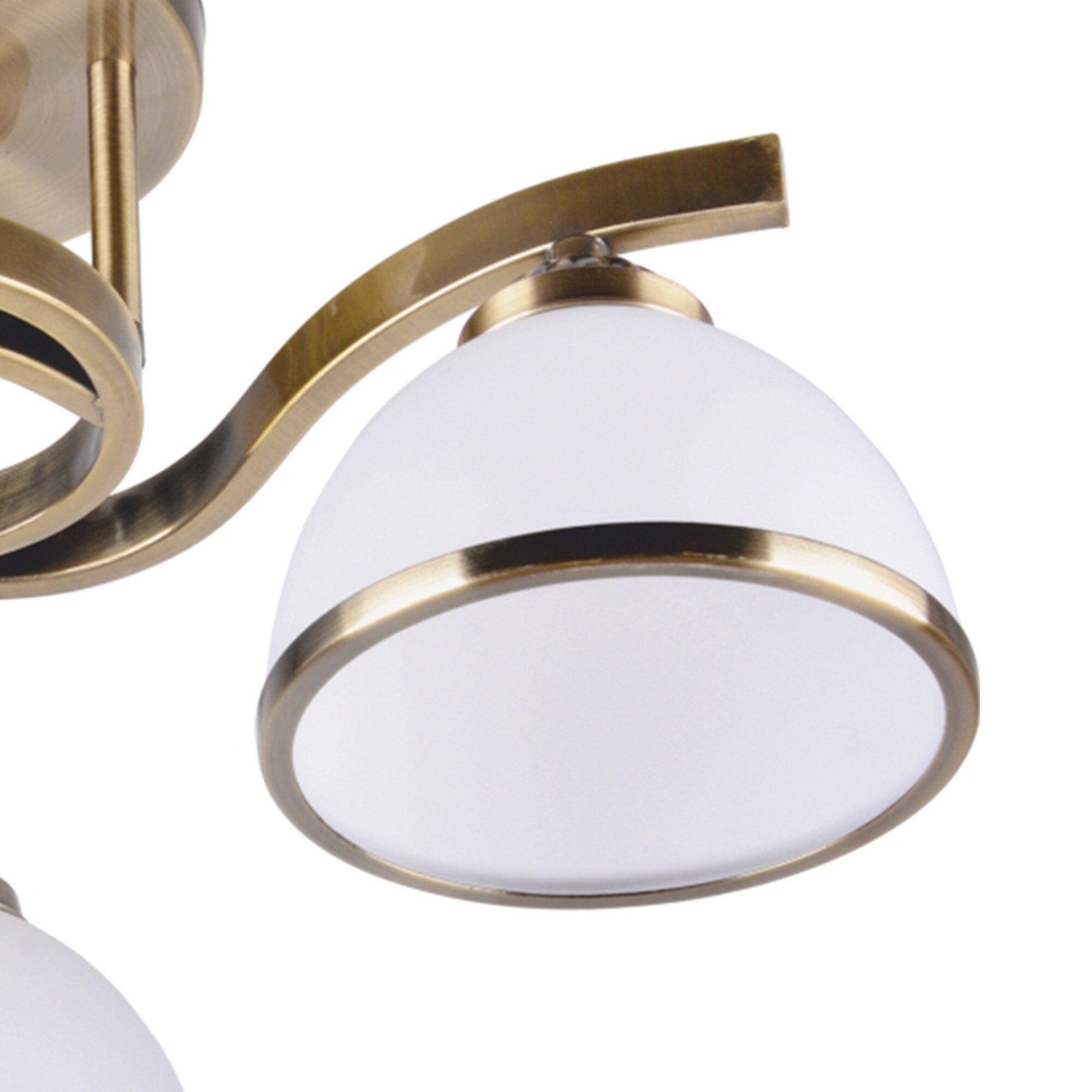 Lustra Darla, 3 x E27, bronz/alb - eMAG.ro