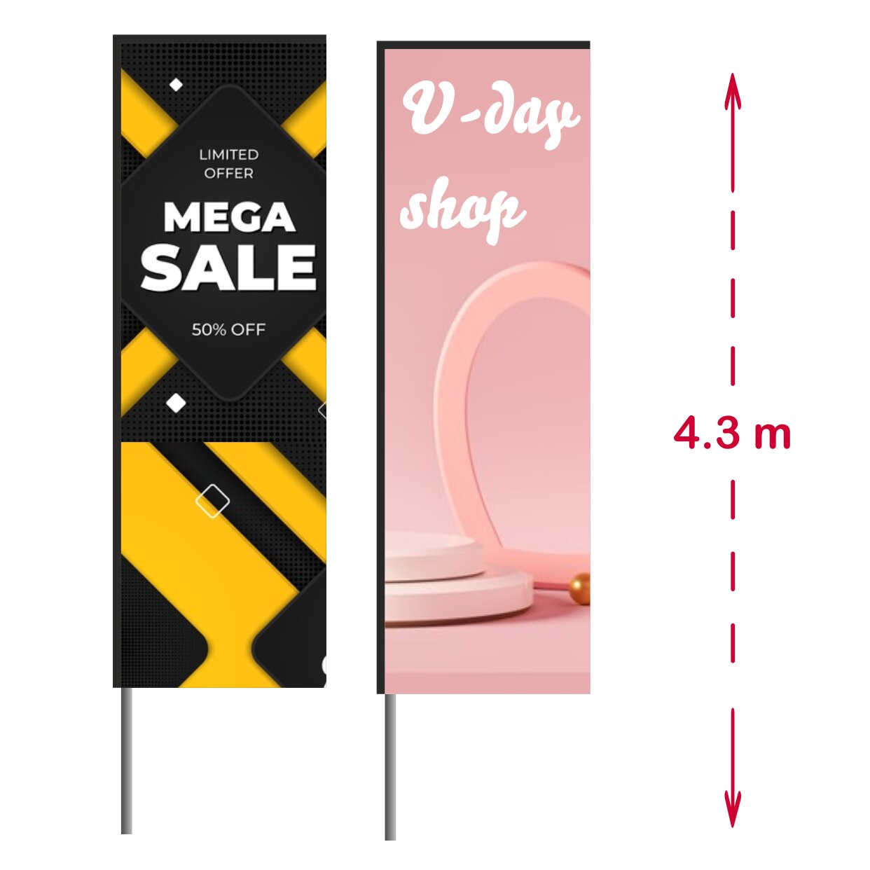 Catarg Steag Square - 4.3 M Av - eMAG.ro