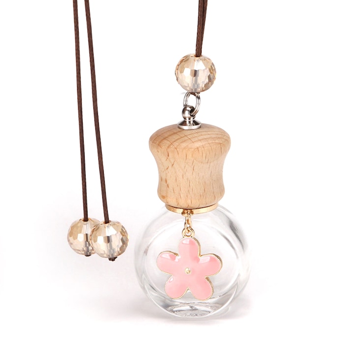 Difuzor auto aromaterapie, zioda smart essentials®, din sticla cu capac ...