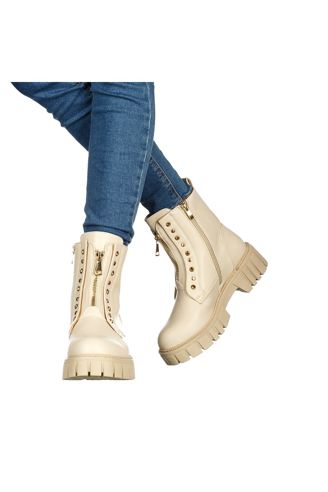 Ghete dama Ulija, Bej, 36 - eMAG.ro