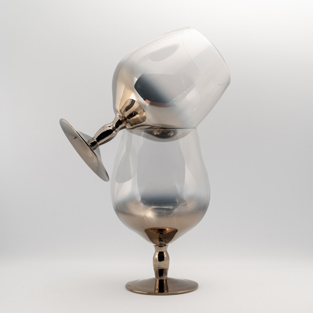 Set 2 pahare coniac Quasar & Co.®, 590 ml, sticla, transparent efect ...