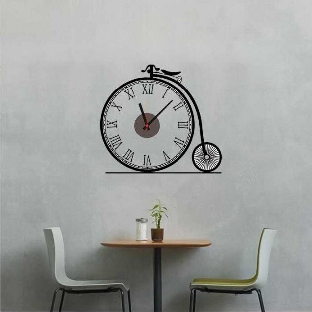 Ceas decorativ de perete, Bicicleta, 40 cm, CD803 - eMAG.ro