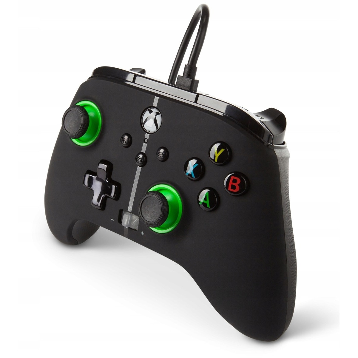 PowerA EnWired Xbox Series X|S, Xbox One, controler verde Hint cu fir ...
