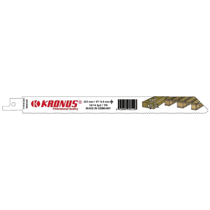 Panza Bi-Metal pentru fierastrau sabie pentru paleti 225x19x0,9 - eMAG.ro
